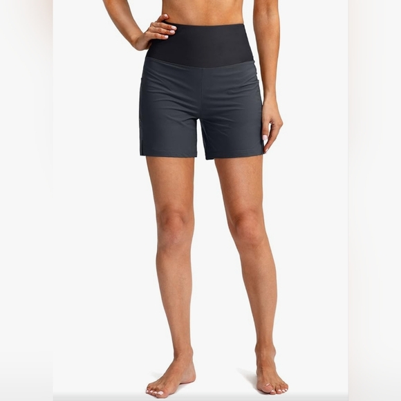 G Gradual | Swim | G Gradual Womens 5 High Waisted Swin Board Shorts ...